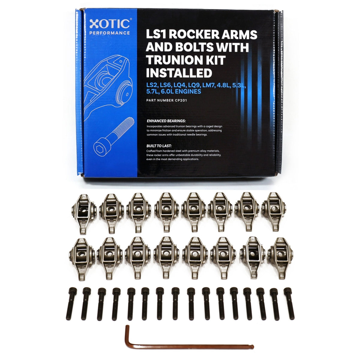 4.8- 6.0L LS1 LS2 LS6, LQ4 LQ9 LM7 Trunion Kit & Rocker Arm