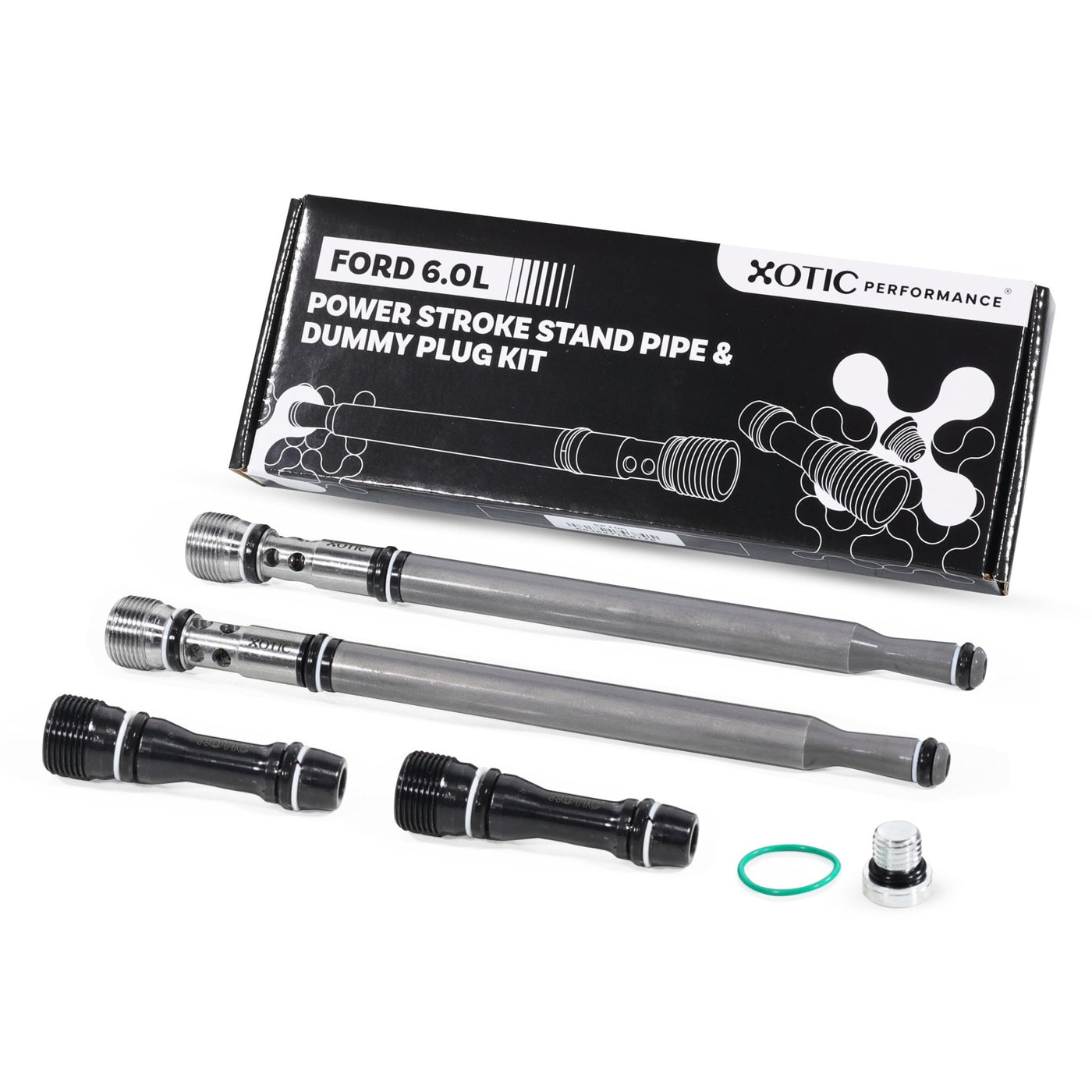 Stand Pipe & Dummy Plug Kit 2004–2010 Ford 6.0L Powerstroke E/F-Series